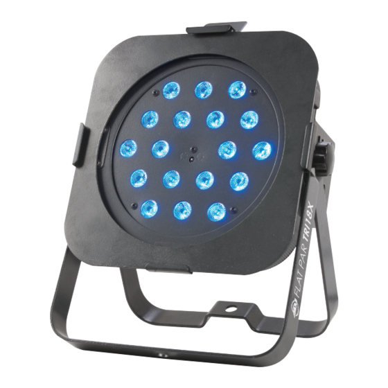 ADJ FLAT PAR TRI18X USER INSTRUCTIONS Pdf Download | ManualsLib