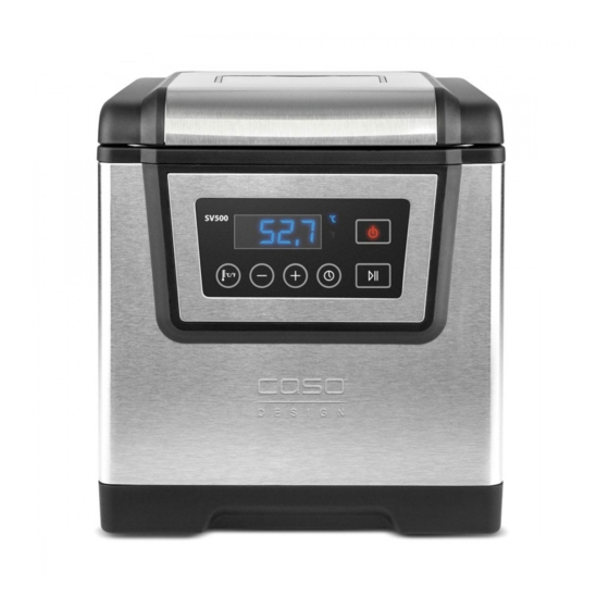 CASO SV500 ORIGINAL MANUAL Pdf Download | ManualsLib