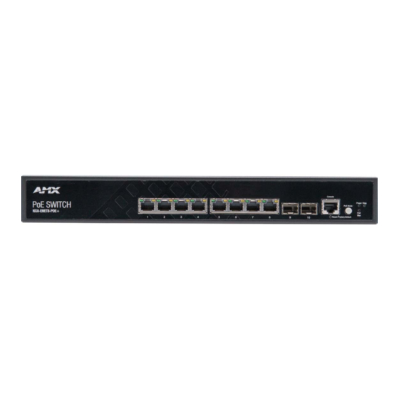 AMX NXA-ENET8-POE+ INSTRUCTION MANUAL Pdf Download | ManualsLib
