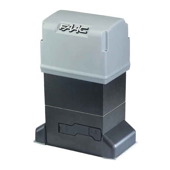 FAAC 844 INSTALLATION MANUAL Pdf Download | ManualsLib