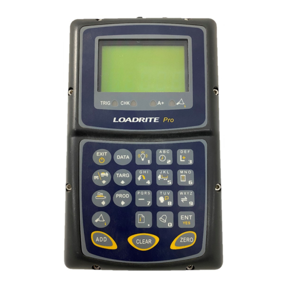 LOADRITE PRO OPERATOR'S MANUAL Pdf Download | ManualsLib