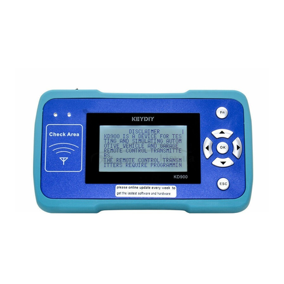 KEYDIY KD900 OPERATION MANUAL Pdf Download | ManualsLib
