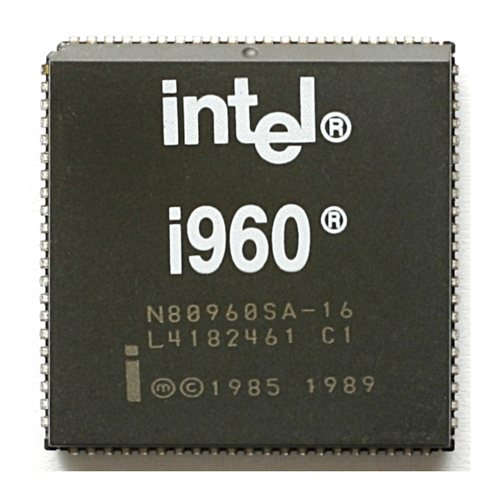 INTEL I960 USER MANUAL Pdf Download | ManualsLib