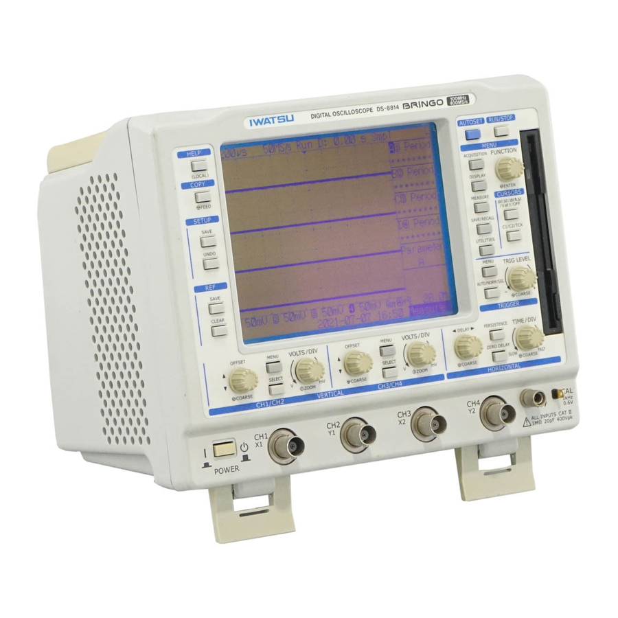 IWATSU DS-8814 OPERATION MANUAL Pdf Download | ManualsLib