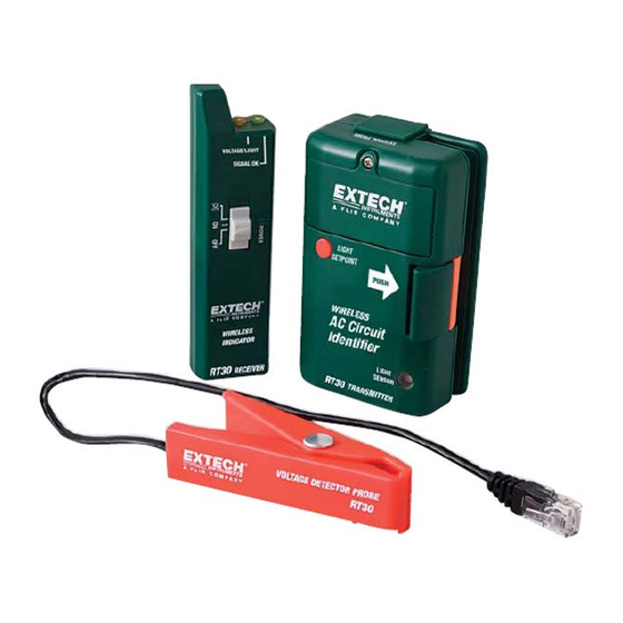 EXTECH INSTRUMENTS RT30 USER MANUAL Pdf Download | ManualsLib
