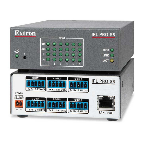 EXTRON ELECTRONICS IPL PRO S1 USER MANUAL Pdf Download | ManualsLib