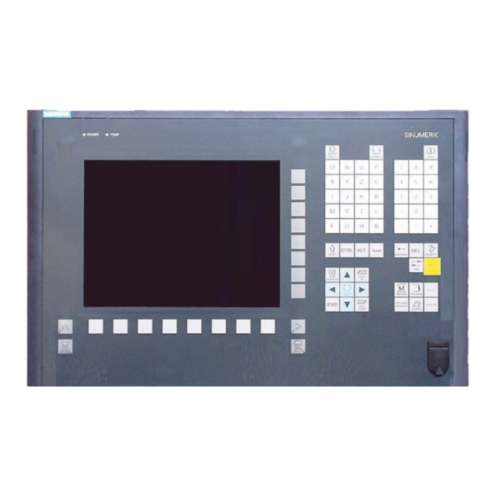 SIEMENS SINUMERIK 840D SL OPERATING MANUAL Pdf Download | ManualsLib