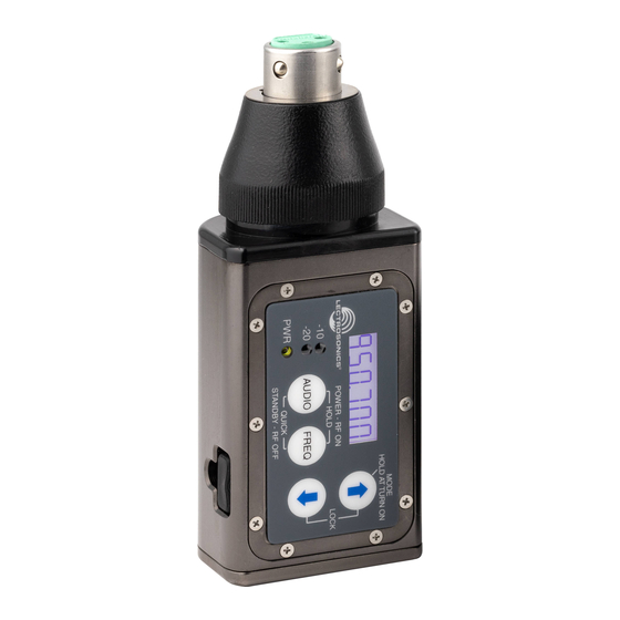 LECTROSONICS HMA INSTRUCTION MANUAL Pdf Download | ManualsLib