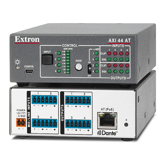 EXTRON ELECTRONICS AXI 22 AT SETUP MANUAL Pdf Download | ManualsLib