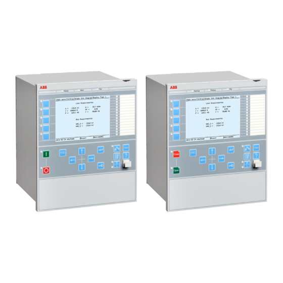 ABB RET650 APPLICATIONS MANUAL Pdf Download | ManualsLib