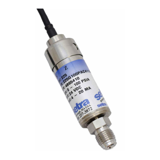 SETRA SYSTEMS 225 INSTALLATION MANUAL Pdf Download | ManualsLib