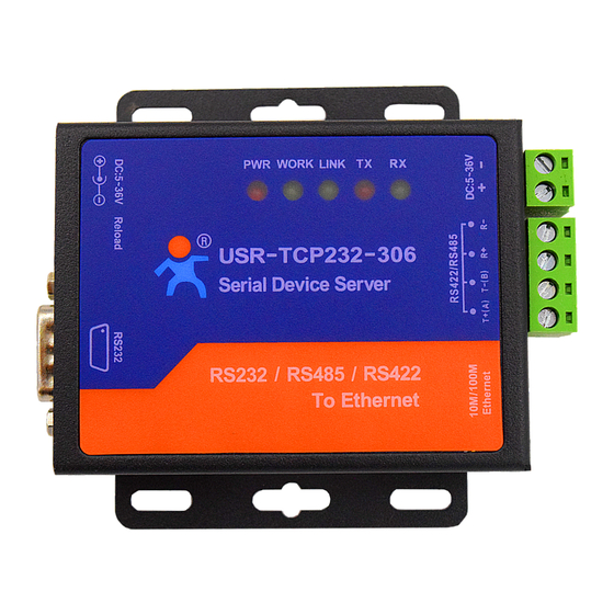 USR IOT USR-TCP232-306 USER MANUAL Pdf Download | ManualsLib