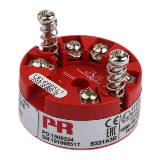 PR ELECTRONICS PRETOP 5331 OWNER'S MANUAL Pdf Download | ManualsLib