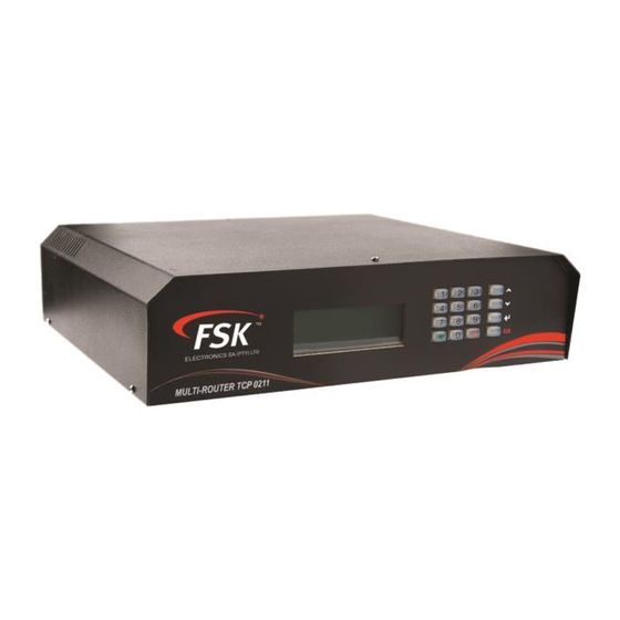 FSK TCP 0211 INSTALLATION & OPERATION MANUAL Pdf Download | ManualsLib