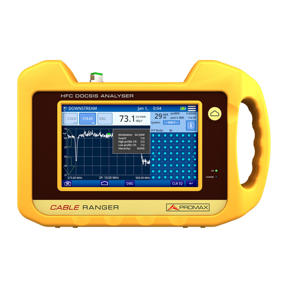 PROMAX CABLE RANGER USER MANUAL Pdf Download | ManualsLib