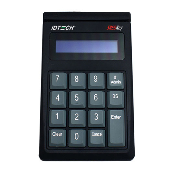IDTECH SREDKEY QUICK START MANUAL Pdf Download | ManualsLib