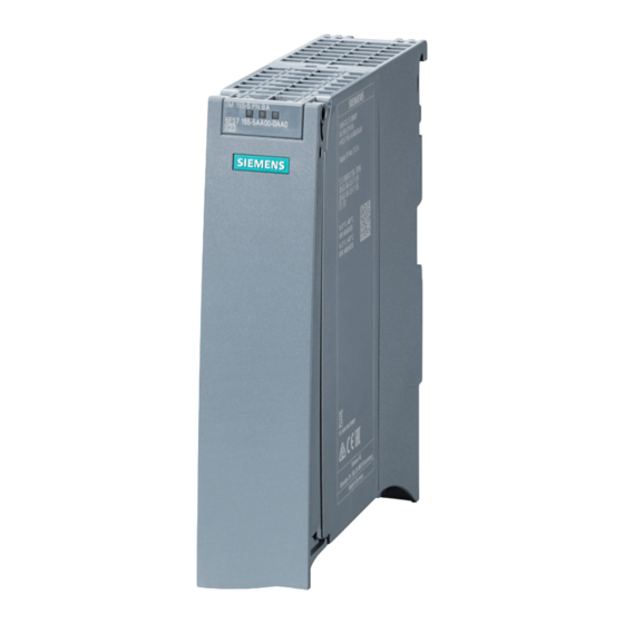 SIEMENS SIMATIC ET 200MP MANUAL Pdf Download | ManualsLib