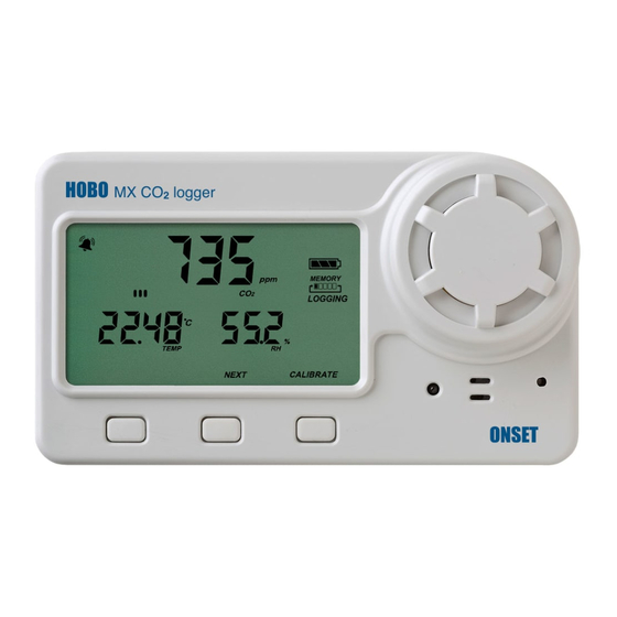 ONSET HOBO MX CO2 LOGGER MANUAL Pdf Download | ManualsLib