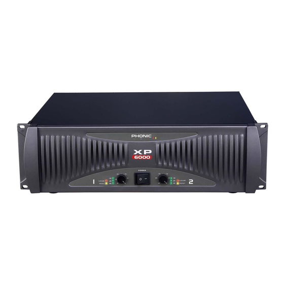 PHONIC XP6000 USER MANUAL Pdf Download | ManualsLib