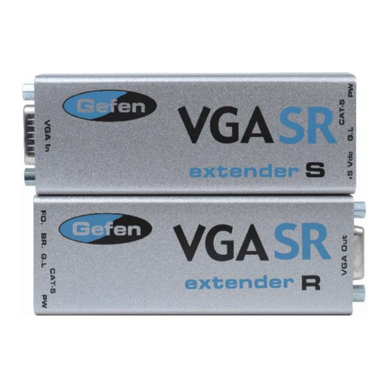 GEFEN VGA EXTENDER SR USER MANUAL Pdf Download | ManualsLib