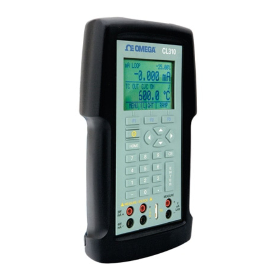 OMEGA CL310 USER MANUAL Pdf Download | ManualsLib
