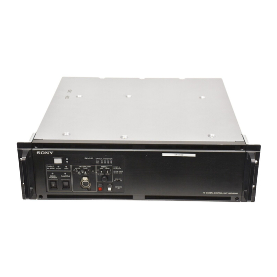 SONY HDCU2000 OPERATION MANUAL Pdf Download | ManualsLib