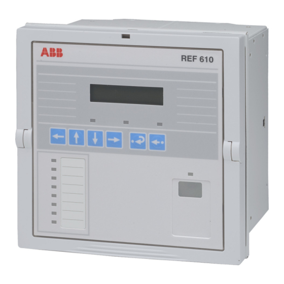 ABB REF610 TECHNICAL REFERENCE MANUAL Pdf Download | ManualsLib