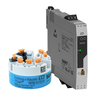 ENDRESS+HAUSER ITEMP TMT82 OPERATING INSTRUCTIONS MANUAL Pdf Download ...