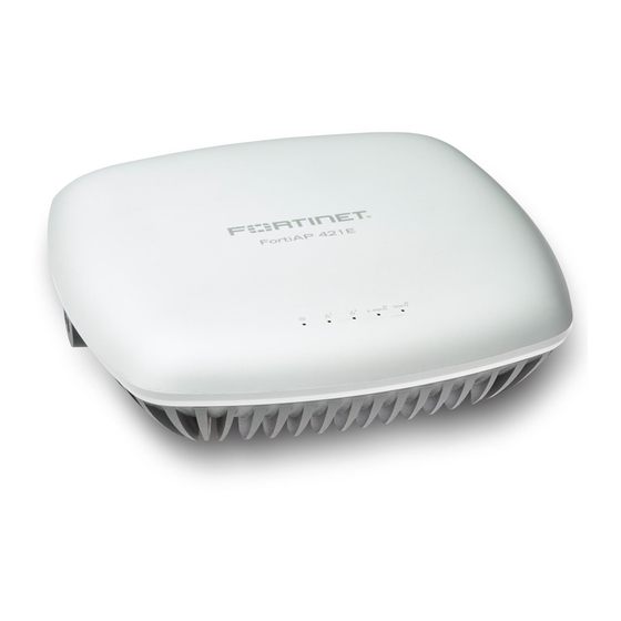FORTINET FORTIAP 421E INFORMATION Pdf Download | ManualsLib