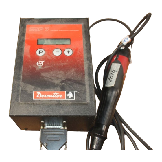 DESOUTTER ESP 7 SERVICING AND OPERATING INSTRUCTIONS Pdf Download ...