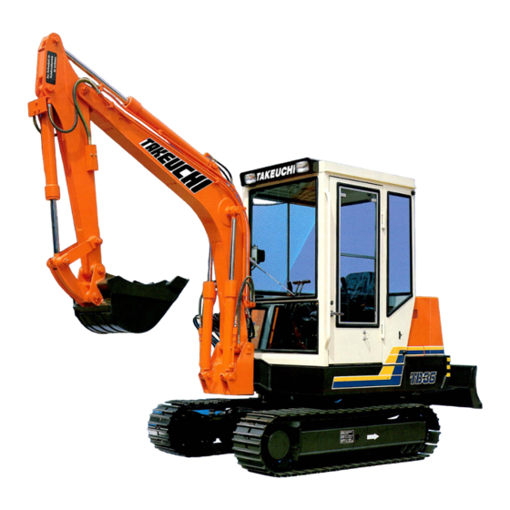 TAKEUCHI TB36 OPERATOR'S MANUAL Pdf Download | ManualsLib