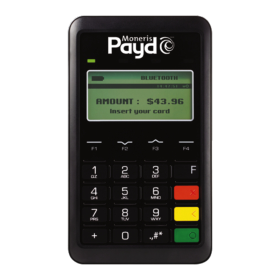 MONERIS PAYD PRO USER MANUAL Pdf Download | ManualsLib