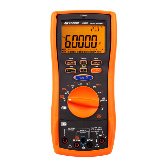 KEYSIGHT U1281A SERVICE MANUAL Pdf Download | ManualsLib