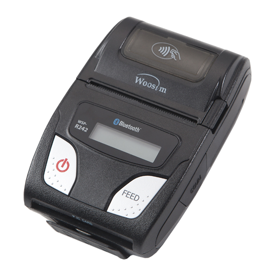 WOOSIM WSP-R242 OPERATOR'S MANUAL Pdf Download | ManualsLib