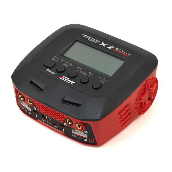 HITEC X2 AC PLUS BLACK EDITION MANUAL Pdf Download | ManualsLib