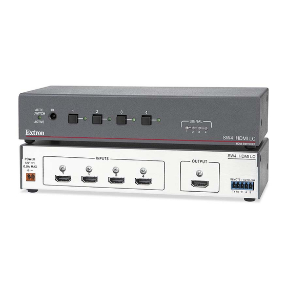 EXTRON ELECTRONICS SW4 USER MANUAL Pdf Download | ManualsLib