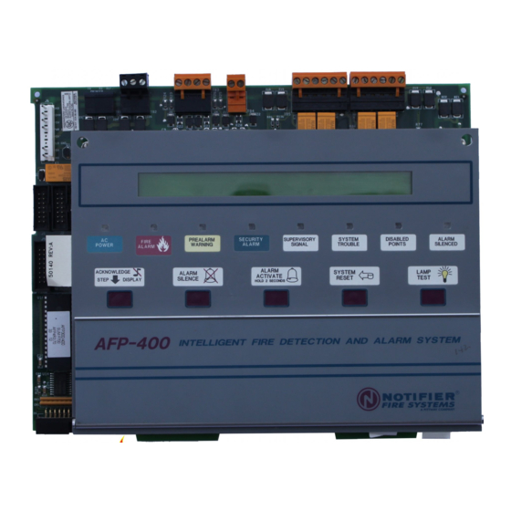 NOTIFIER AFP-400 PROGRAMMING MANUAL Pdf Download | ManualsLib