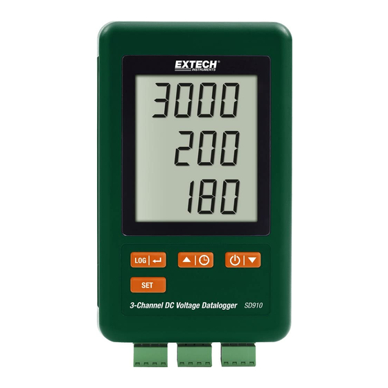 EXTECH INSTRUMENTS SD910 USER MANUAL Pdf Download | ManualsLib