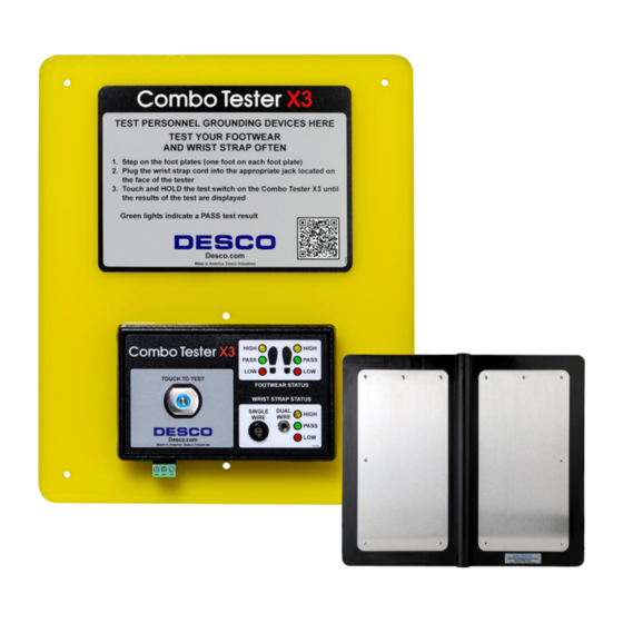 DESCO COMBO TESTER X3 INSTALLATION, OPERATION AND MAINTENANCE MANUAL ...