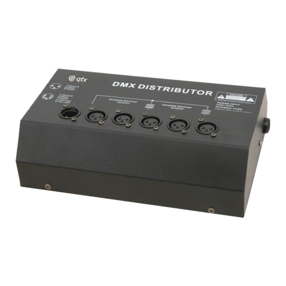 QTX DMX-D4 USER MANUAL Pdf Download | ManualsLib