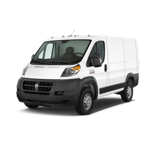 DODGE RAM PROMASTER 2014 USER MANUAL Pdf Download | ManualsLib