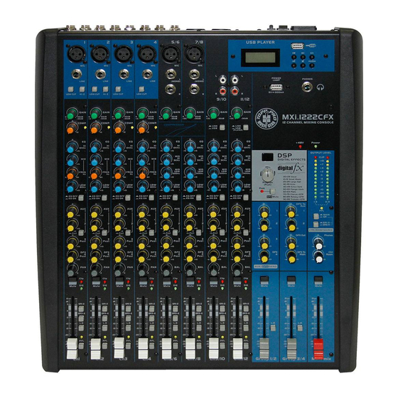 TOPP MUSIC GEAR MXI.1222CFX USER MANUAL Pdf Download | ManualsLib