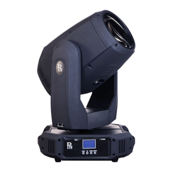 PR LIGHTING XR440 BEAM USER MANUAL Pdf Download | ManualsLib