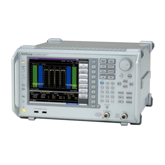 ANRITSU MS2691A OPERATION MANUAL Pdf Download | ManualsLib