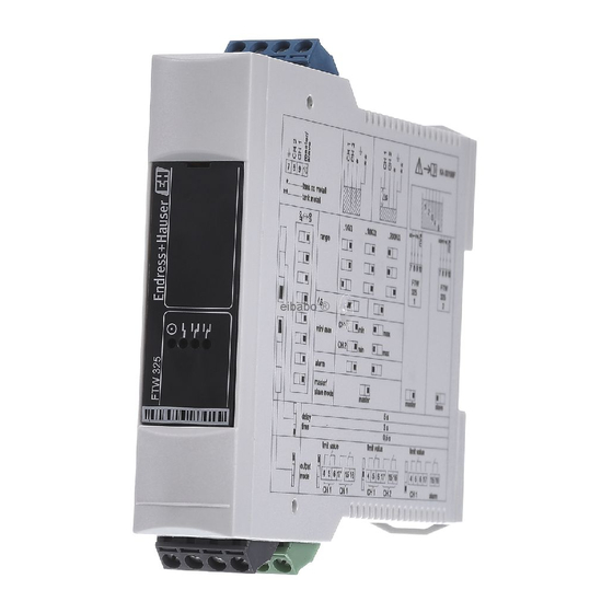 ENDRESS+HAUSER NIVOTESTER FTW325 OPERATING INSTRUCTIONS MANUAL Pdf ...