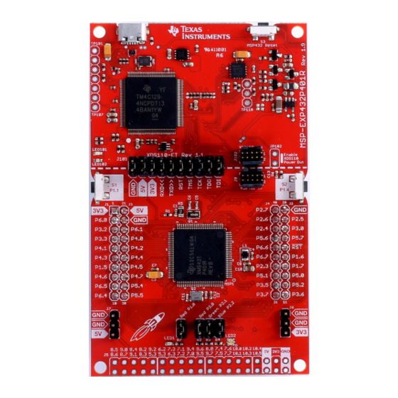 TEXAS INSTRUMENTS MSP432P401R USER MANUAL Pdf Download | ManualsLib