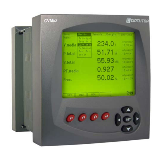 CIRCUTOR CVM K2 USER MANUAL Pdf Download | ManualsLib