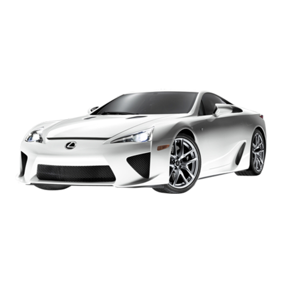 LEXUS LFA OWNER'S MANUAL Pdf Download | ManualsLib