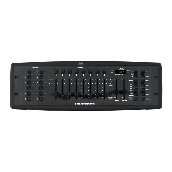 ADJ DMX OPERATOR USER INSTRUCTIONS Pdf Download | ManualsLib