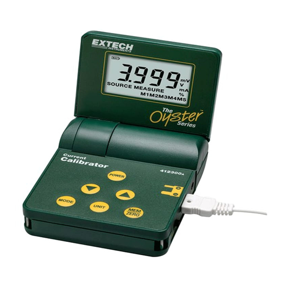 EXTECH INSTRUMENTS 412300A USER MANUAL Pdf Download | ManualsLib